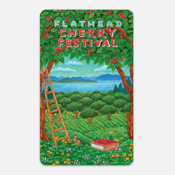 Flathead Cherry Festival Stickers - handMADE Montana