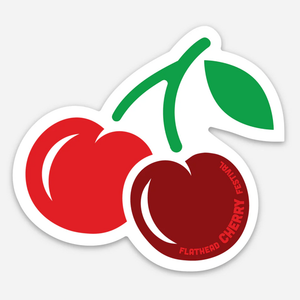 Flathead Cherry Festival Stickers - handMADE Montana