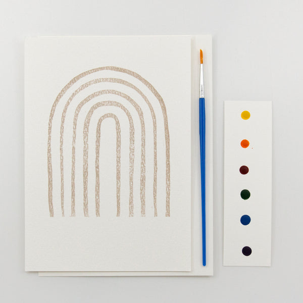 Rainbow Watercolor Card Kit - handMADE Montana